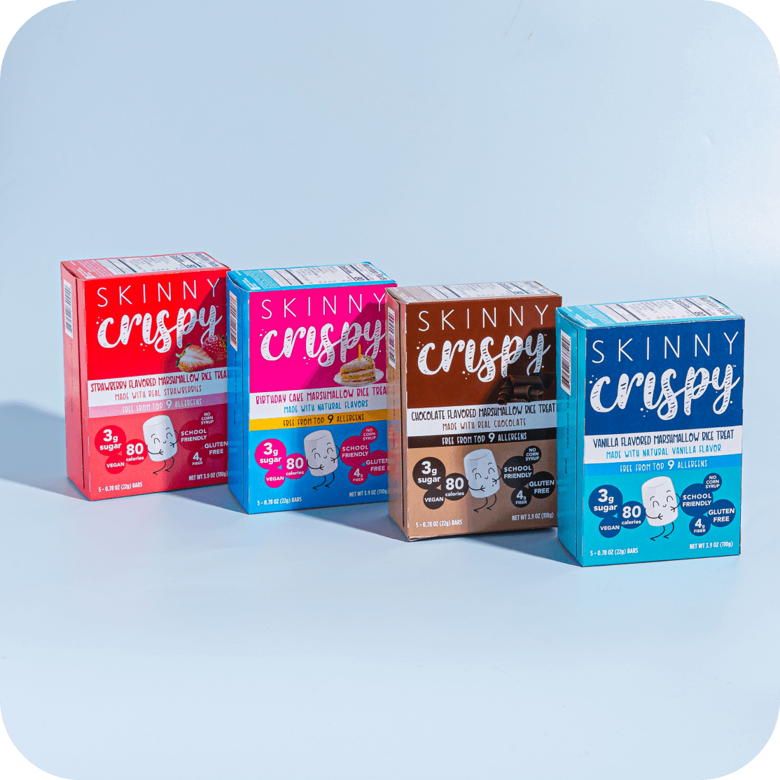 Skinny Crispy Marshmallow Rice Snacks